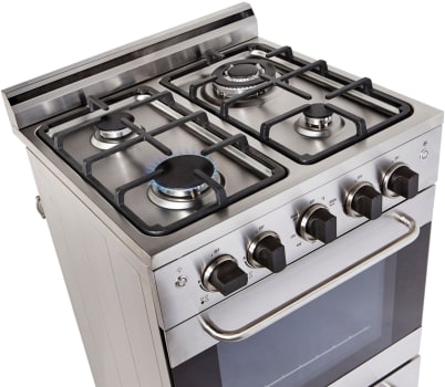 Unique Appliances UGP24VPC1SS 24 Inch Freestanding Gas Range with 4 ...