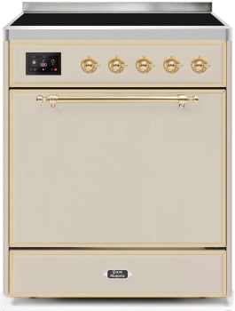 Ilve UMI30QNE3AWG 30 Inch Freestanding Induction Range with 4 Elements ...