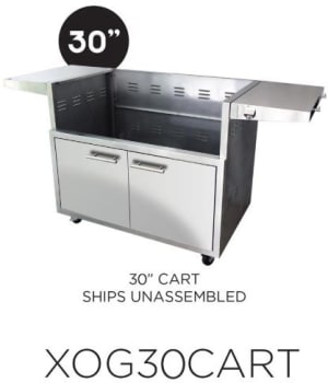 XO XOGRILL011 30 Inch Natural Gas Grill with Cart