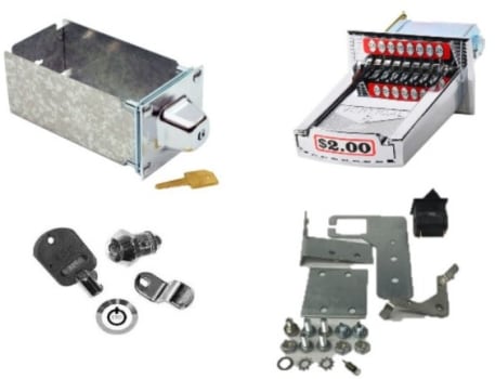 Speed Queen CK124 Coin Slide with Coin Box, Lock and Key.