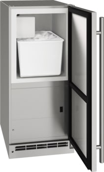 U-Line UOCR115SS01A 15 Inch Undercounter Outdoor Ice Maker with 25 Lbs ...