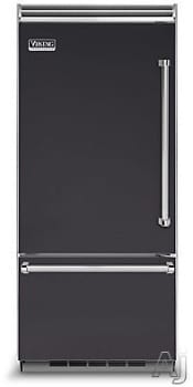 Viking VCBB5363ELGG 36 Inch Built-In Bottom-Freezer Refrigerator with ...