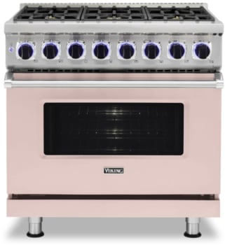 Viking VDR73626BBH 36 Inch Freestanding Dual-Fuel Range with 6 Viking ...