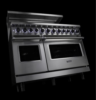 Viking VDR74826GCS 48 Inch Freestanding Dual Fuel Range with 6 Sealed ...