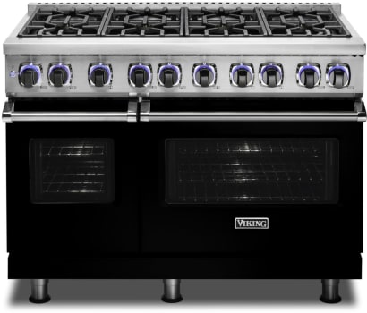 Viking VDR74828BBKLP 48 Inch Freestanding Professional Dual Fuel Range ...