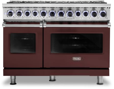 Viking VDR74828BKALP 48 Inch Freestanding Dual Fuel Range with 8 Sealed ...