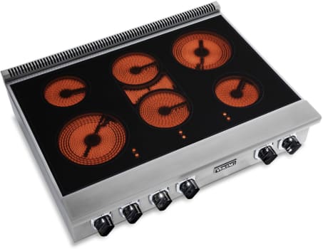 Viking VERT53616BSS 36 Inch Electric Rangetop with 6 Elements ...