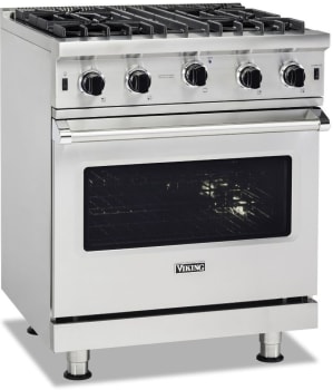 Viking VGIC53024BSS 30 Inch Freestanding Professional Gas Range with 4 ...
