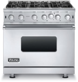 Viking VGIC53616BSSLP 36 Inch Pro-Style Gas Range with Convection ...
