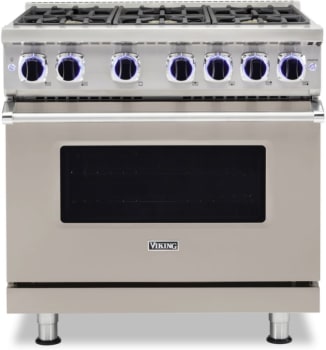 Viking VGR73626BPGLP 36 Inch Freestanding Gas Range with 6 Sealed ...