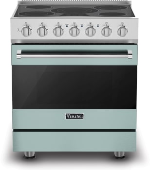Viking RVER33015BSP 30 Inch Freestanding Electric Range with 5 Element ...