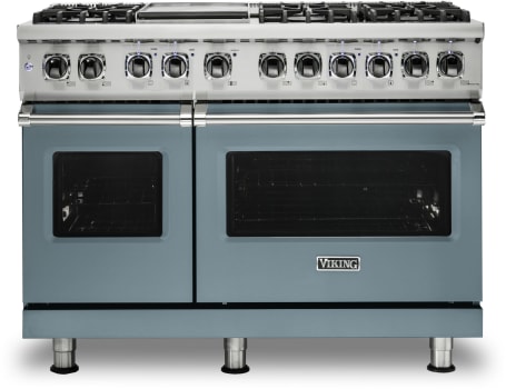 Viking VDR5486GNSLP 48 Inch Freestanding Professional Dual Fuel Range ...