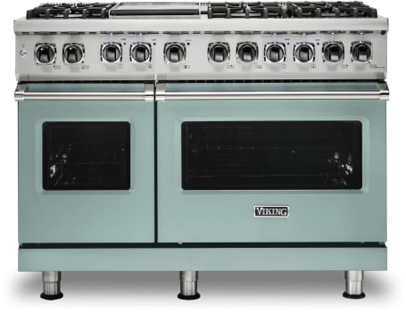 Viking VDR5486GSPLP 48 Inch Freestanding Professional Dual Fuel Range ...