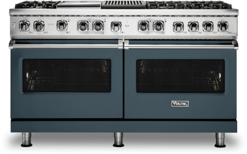 Viking VDR5606GQSQ 60 Inch Freestanding Professional Dual Fuel Range ...