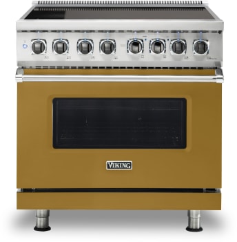 Viking VIR53626BGH 36 Inch Freestanding Induction Range with 6 Elements ...