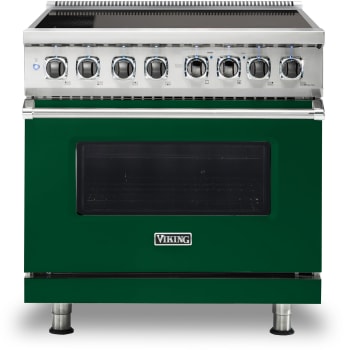 Viking VIR53626BIV 36 Inch Freestanding Induction Range with 6 Elements ...