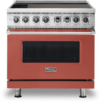 Viking VIR53626BSC 36 Inch Freestanding Induction Range with 6 Elements ...