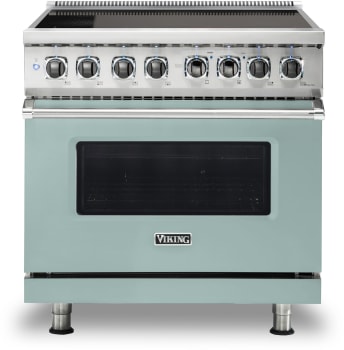 Viking VIR53626BSP 36 Inch Freestanding Induction Range with 6 Elements ...