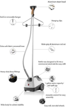 Reliable 550GC Professional Garment Steamer with Brush Head, 1 Gallon ...