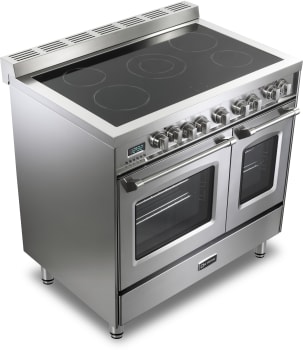 Verona VPFSEE365DSS 36 Inch Freestanding Electric Range with 5 Heating ...
