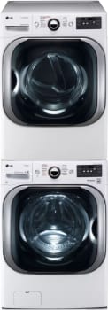 LG LGWADREW8107 Stacked Washer & Dryer Set with Front Load Washer and ...