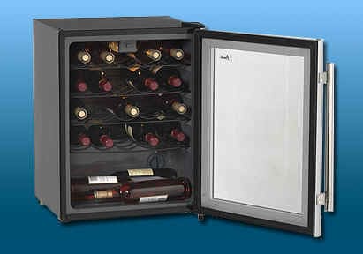 Avanti WC262BG 19 Inch Wine Cooler with 23-Bottle Capacity, Black ...