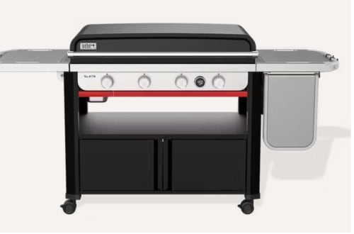 Weber 1500216 Slate Propane Grill with Rust Resistant Carbon Steel ...