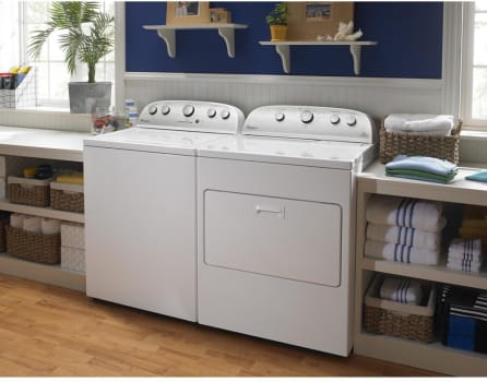 Whirlpool WED5000DW 29 Inch Electric Dryer with 7.0 Cu. Ft. Capacity ...