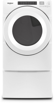 Whirlpool WED560LHW 27 Inch Electric Long Vent Dryer with 7.4 cu. ft ...