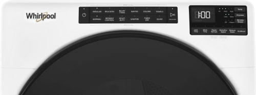 Whirlpool WED6605MW 27 Inch Electric Dryer with 7.4 cu. ft. Capacity ...