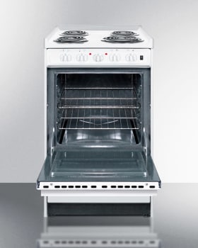 Summit WEM110R 20 Inch Slide-In Electric Range with 4 Coil Elements, 2. ...