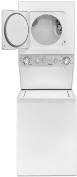 Whirlpool WET4024EW 24 Inch Electric Laundry Center with 1.5 cu. ft ...