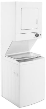 Whirlpool WET4024HW 24 Inch Electric Laundry Center with 1.6 cu. ft ...