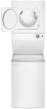 Whirlpool WET4024HW 24 Inch Electric Laundry Center with 1.6 cu. ft ...
