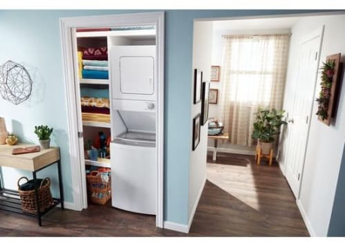Whirlpool WET4024HW 24 Inch Electric Laundry Center with 1.6 cu. ft ...