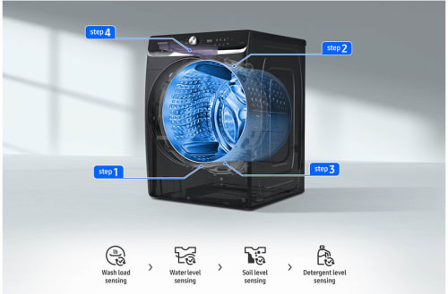 Samsung WF50A8800AV 27 Inch Front Load Smart Washer with 5.0 Cu. Ft ...