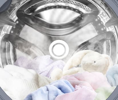 Samsung SAWADREV83001 Side-by-Side on Pedestals Washer & Dryer Set with Front Load Washer and ...