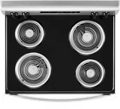 Whirlpool WFC150M0JS 30 Inch Freestanding Electric Range with 4 Coil ...