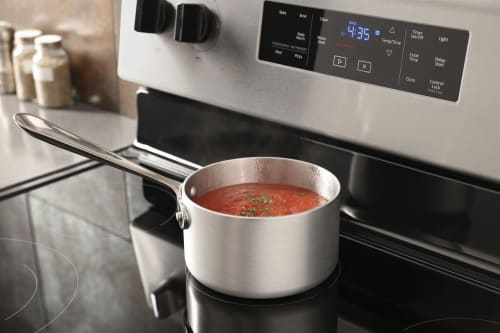 Whirlpool WFE505W0JS 30 Inch Freestanding Electric Range with 5 Radiant ...