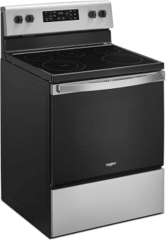 Whirlpool WFE505W0JZ 30 Inch Freestanding Electric Range with 5 Radiant ...