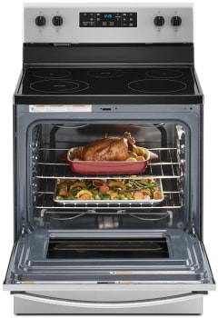 Whirlpool WFE505W0JZ 30 Inch Freestanding Electric Range with 5 Radiant ...