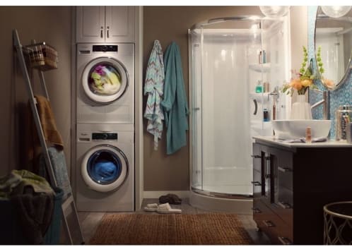 Whirlpool WFW5090JW 24 Inch Compact Front Load Washer with 2.3 cu. ft ...