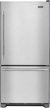 Maytag MBF1958FEZ 30 Inch Bottom-Freezer Refrigerator with 19.0 cu. ft ...
