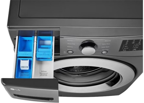 LG WM3470CM 27 Inch Front Load Washer with 5.0 Cu. Ft. Capacity, 8 Wash ...