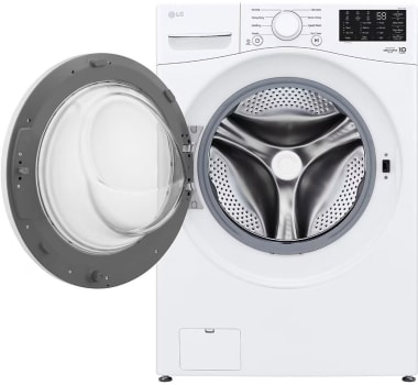 LG WM3470CW 27 Inch Front Load Washer with 5.0 Cu. Ft. Capacity, 8 Wash ...