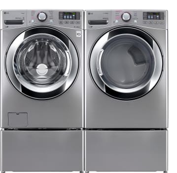 LG WM3670HVA 27 Inch 4.5 cu. ft. Front Load Washer with Steam, Smart ...