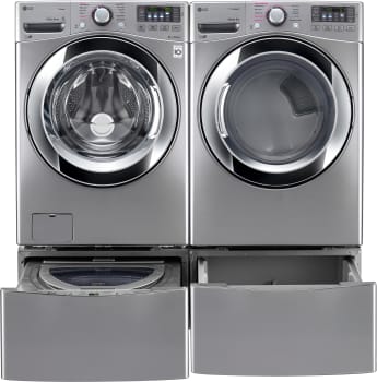 LG WM3670HVA 27 Inch 4.5 cu. ft. Front Load Washer with Steam, Smart ...