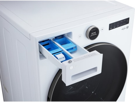 LG LGWADREW5500 Side-by-Side Washer & Dryer Set with Front Load Washer ...