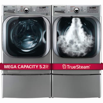 LG WM8100HVA 29 Inch Front Load Smart Washer with 5.2 Cu. Ft. Capacity ...