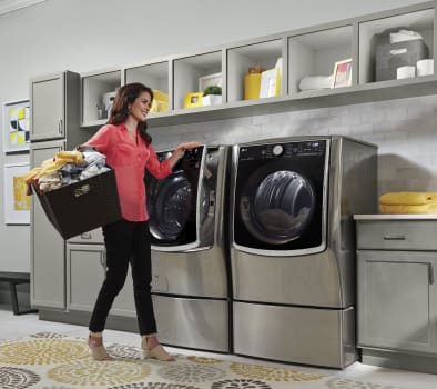 LG DLEX9000V 29 Inch Electric Smart Dryer with 9.0 cu. ft. Capacity ...